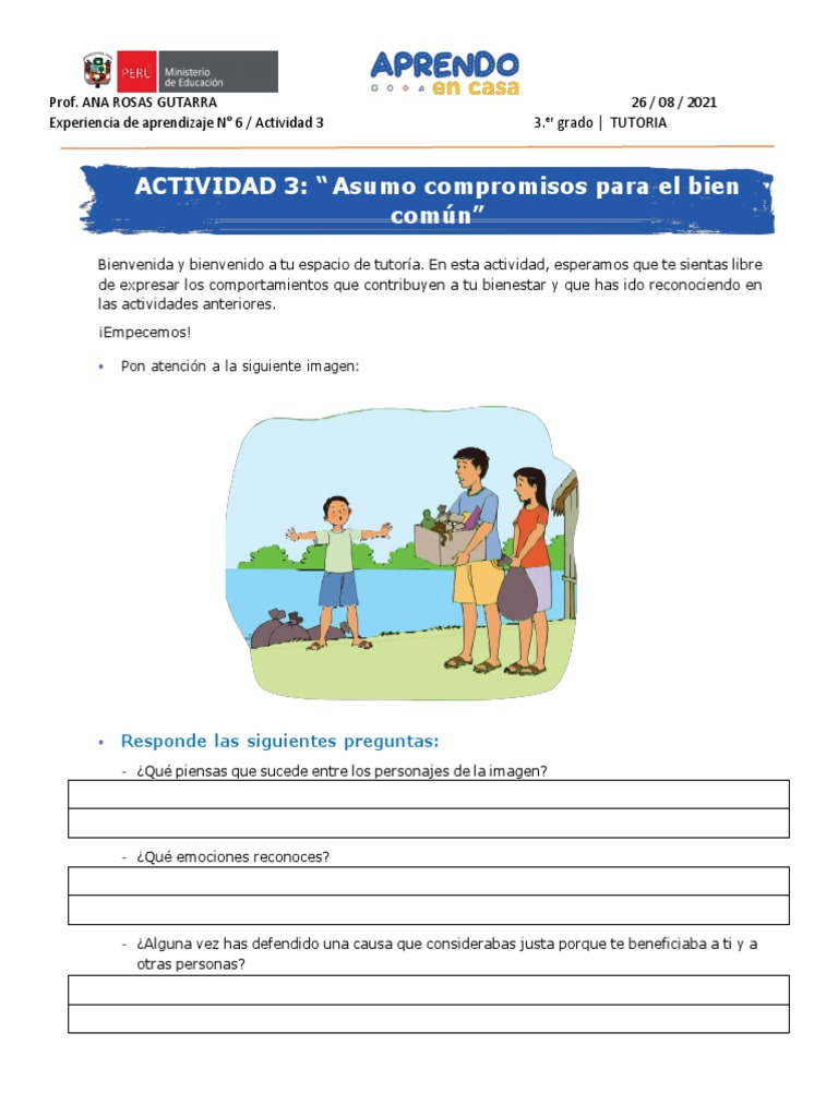 Compromisos para el Bien Común Infantil | PDF | Bienestar