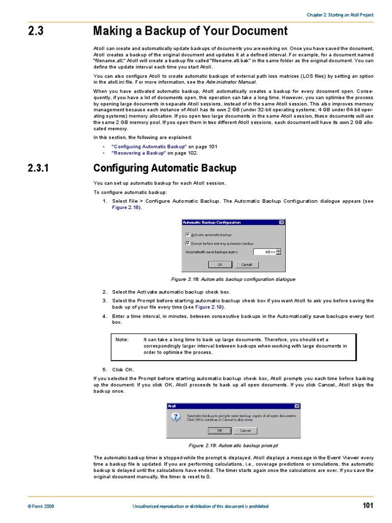 ATOLL User - Manual-101-150 | PDF | Computer File | Backup