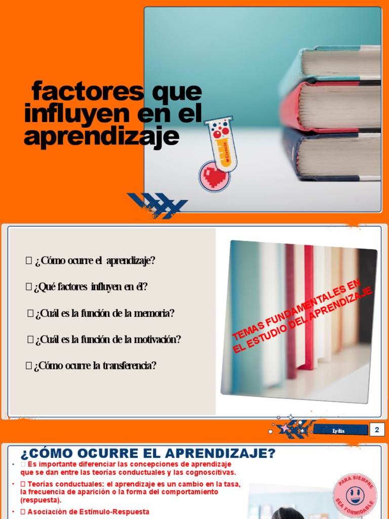 Factores Que Influyen en El Aprendizaje | PDF | Aprendizaje | Motivación