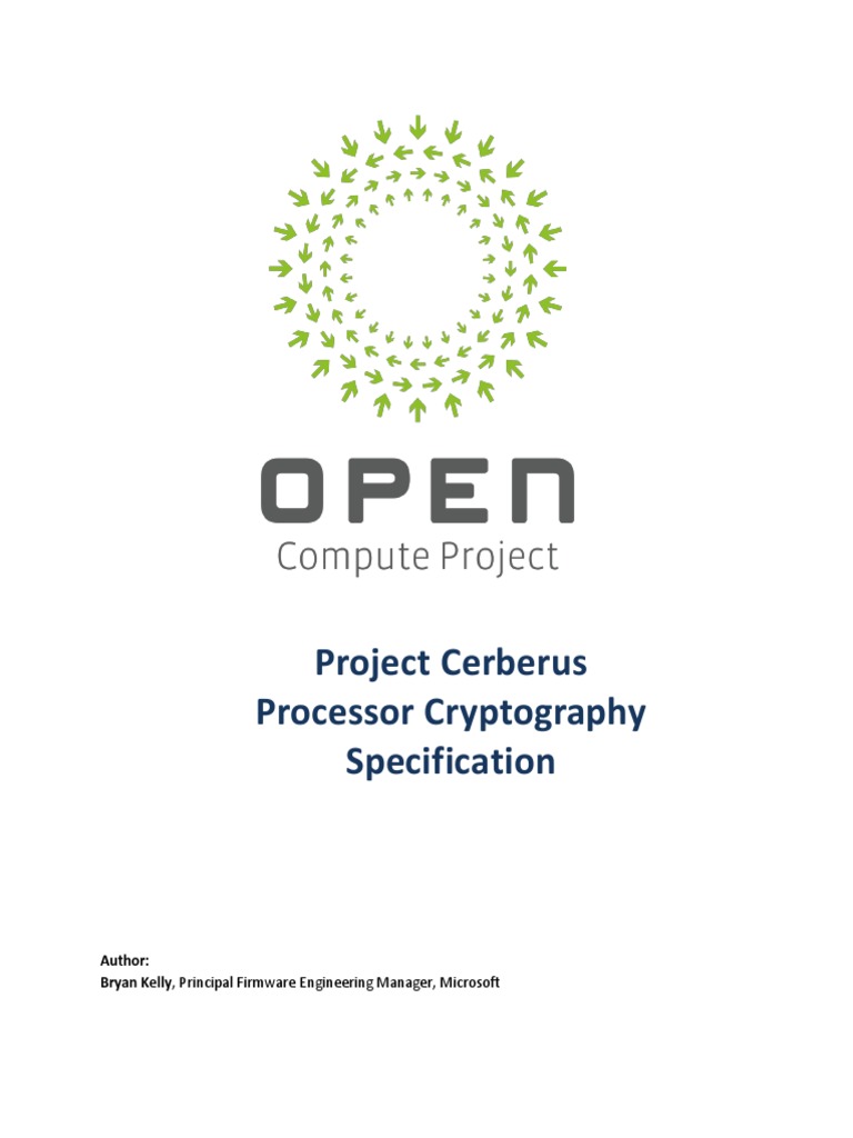 Project Cerberus Processor Cryptography Specification | PDF | Booting ...