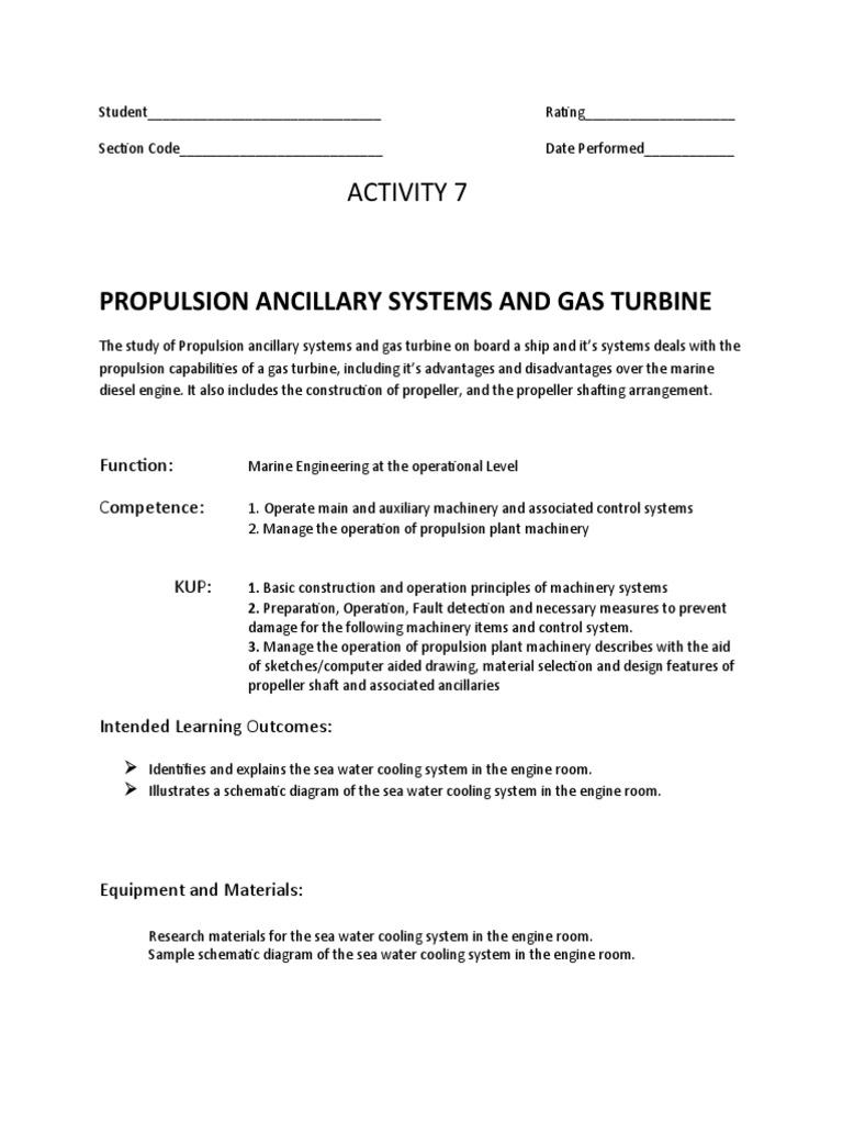 Propulsion Ancillary Systems and Gas Tur | PDF | Water | Gas Turbine
