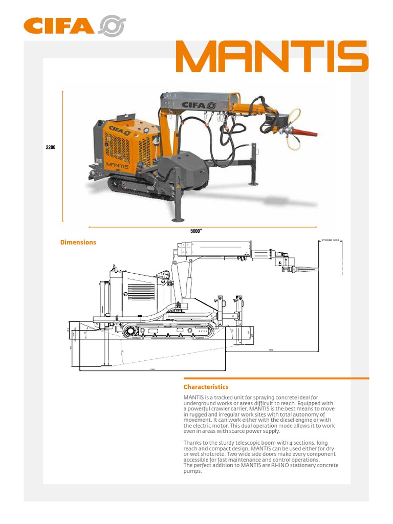 MANTIS 2200: A Versatile Tracked Concrete Spraying Unit Ideal for ...
