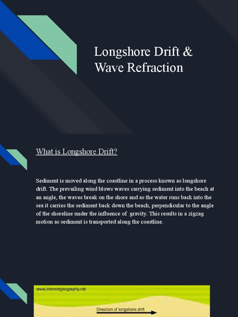 Longshore Drift & Wave Refraction | PDF | Erosion | Coast