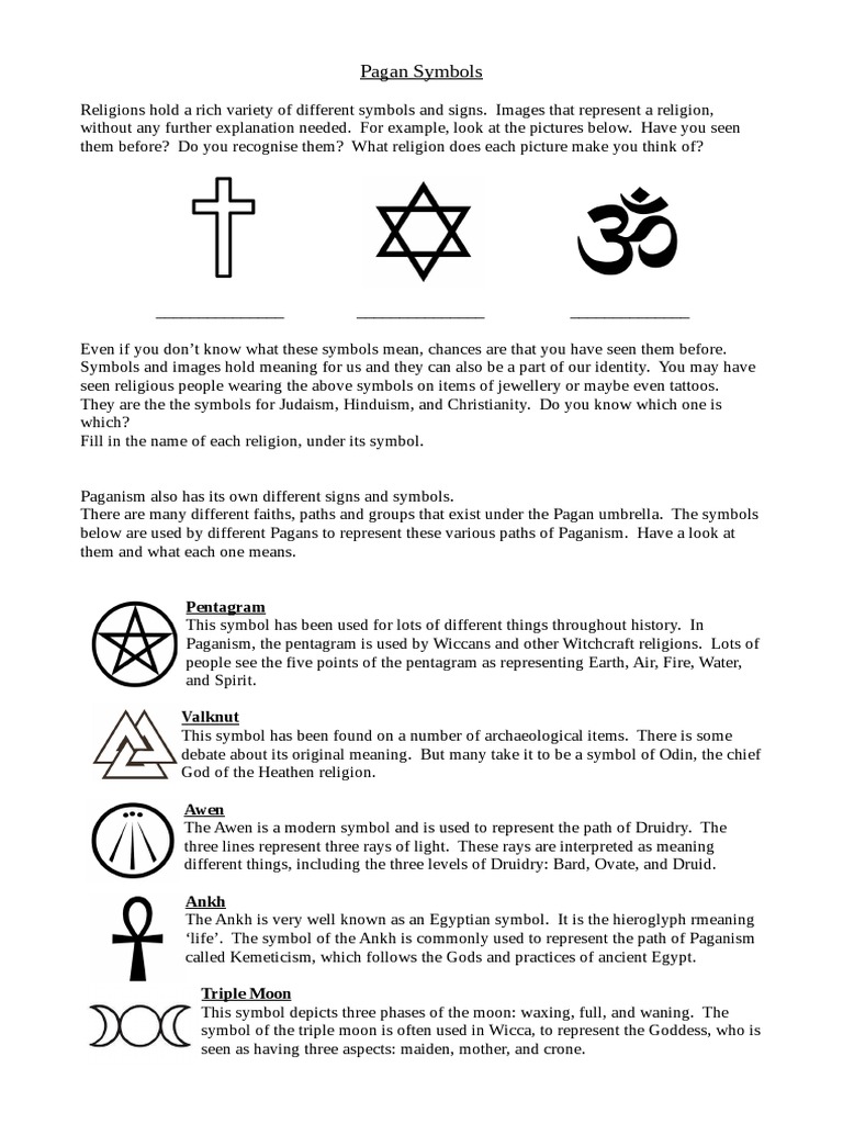 Pagan Symbols: Pentagram | PDF | Paganism | Religious Faiths