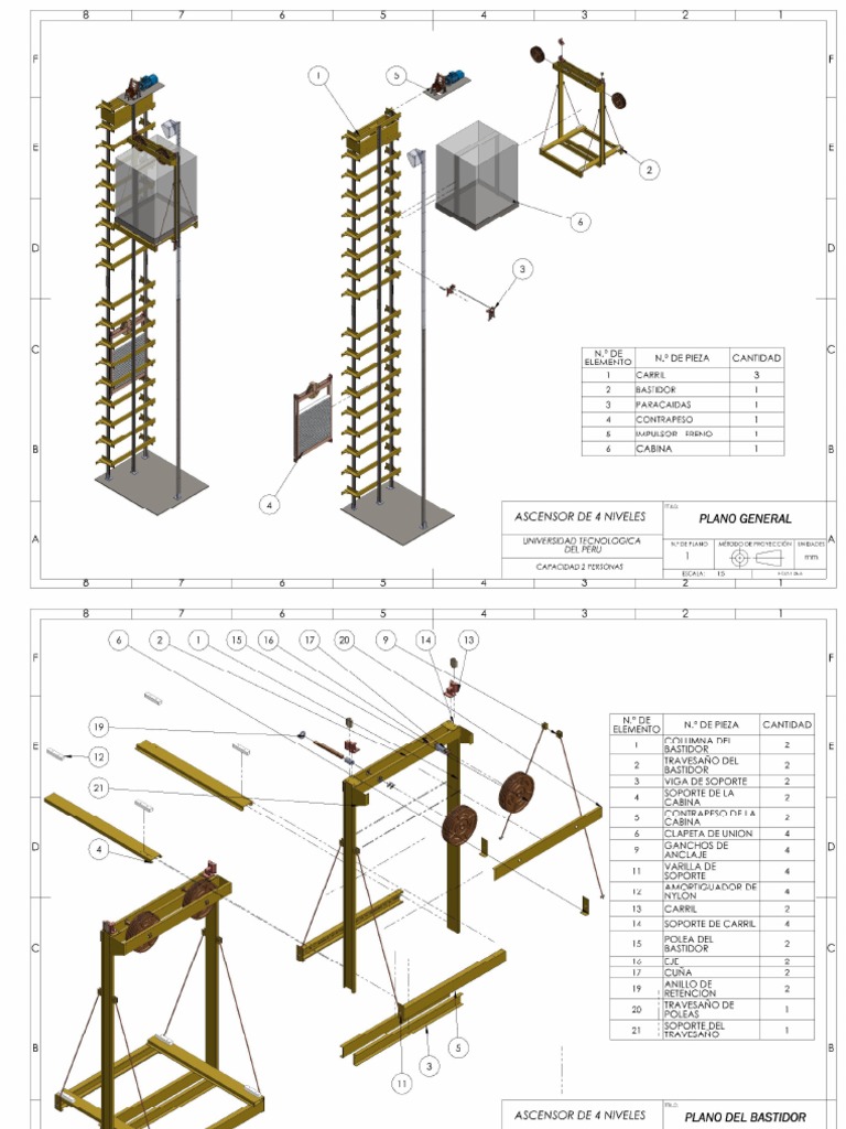 Planos Ascensor | PDF