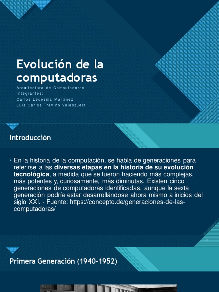 Evolución de las computadoras a través de las generaciones: desde las primeras máquinas hasta la ...