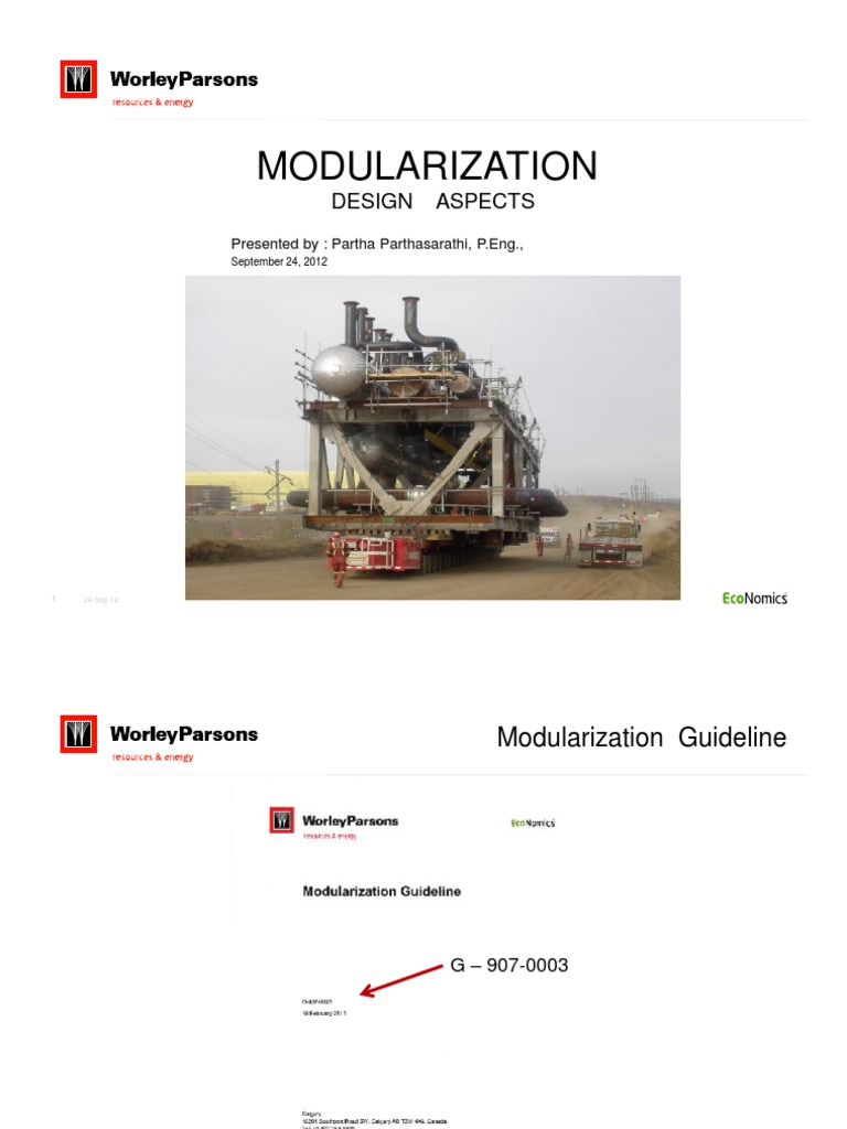 Structural Modularization Pp2012 | PDF | Crane (Machine) | Elevator
