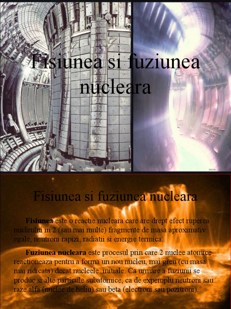 Fisiunea Si Fuziunea Nucleara | PDF