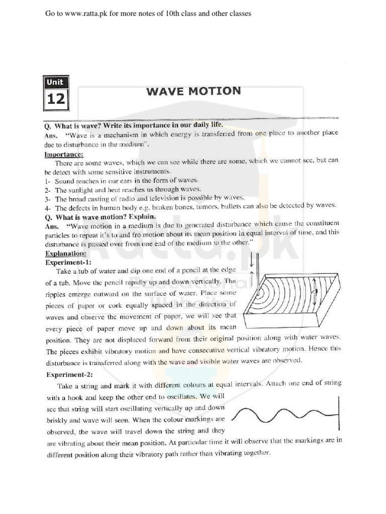 10th Physics Notes | PDF