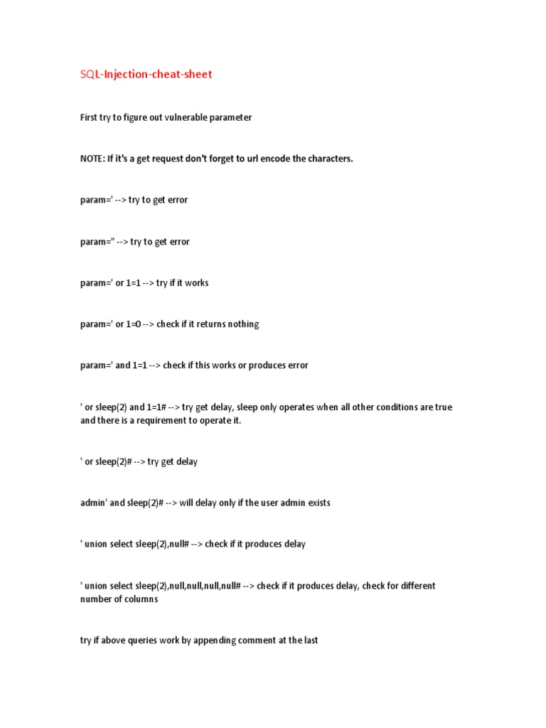 SQL Injection | PDF | Microsoft Sql Server | Table (Database)