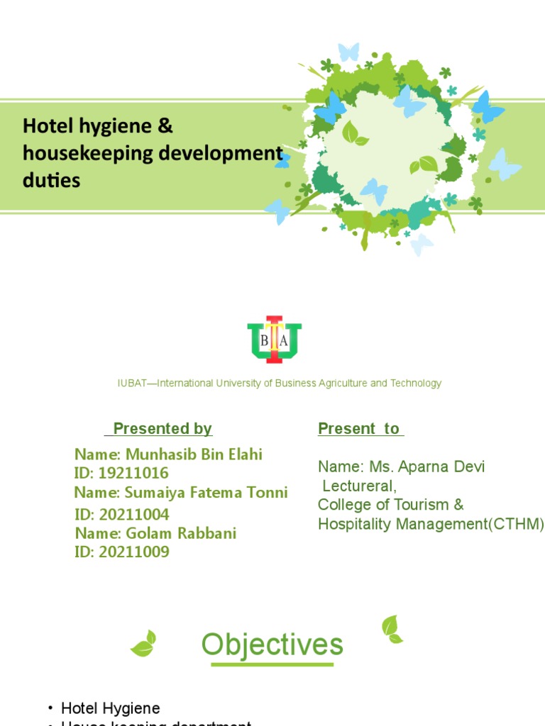 Hotel Hygiene 2 | PDF | Hygiene | Housekeeping