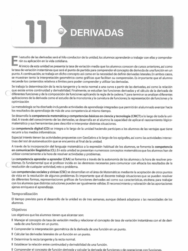 Tema 11 Derivadas | PDF