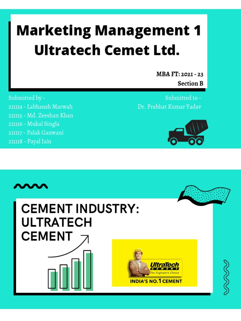 Cement Industry - Ultratech Cement | PDF | Cement | Brand