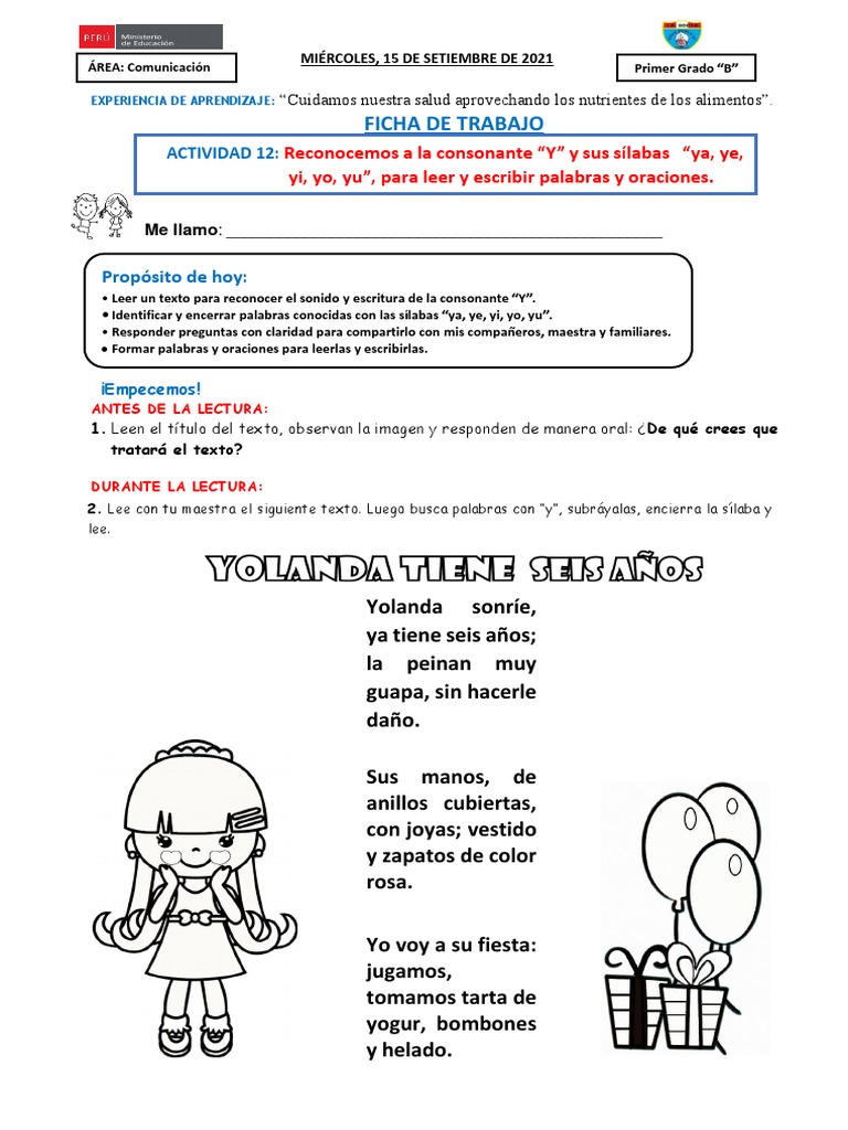 Actividades De Trabajo De Palabras Para Segundo Grado