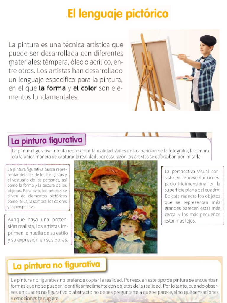 El Lenguaje Pictorico Apuntes | PDF