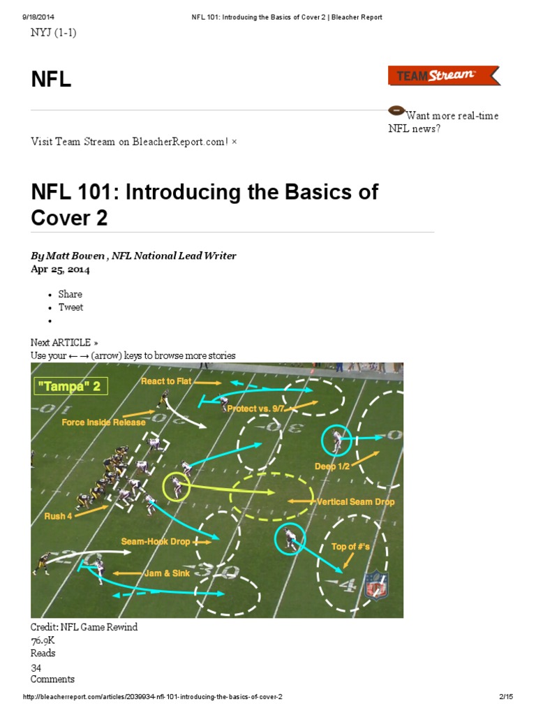 NFL Cover 2 Basics for Fans | PDF | American Football | National ...
