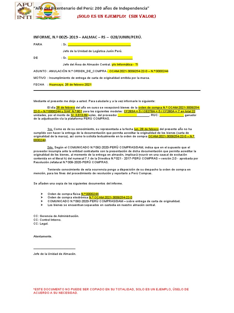 Formato De Informe De Compra Plantilla Para Reporte De Redes