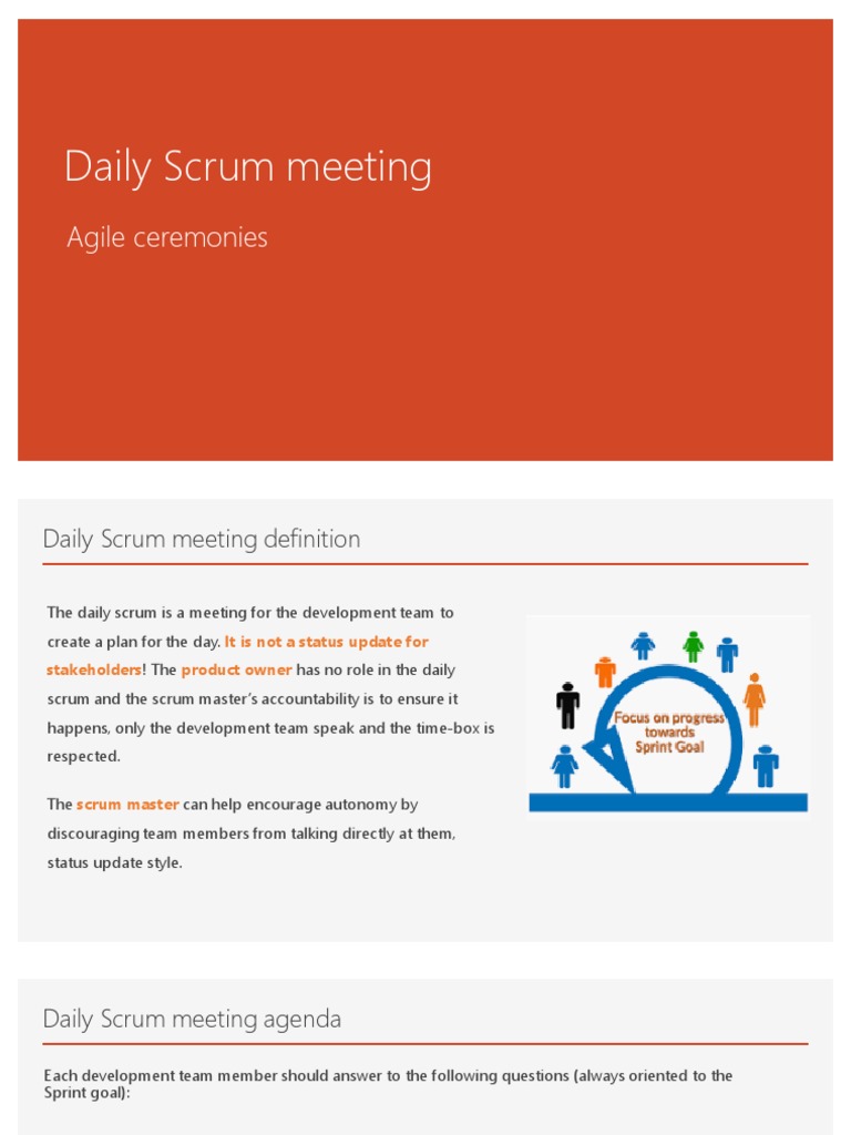 Agile Ceremonies Pdf Scrum Software Development Software