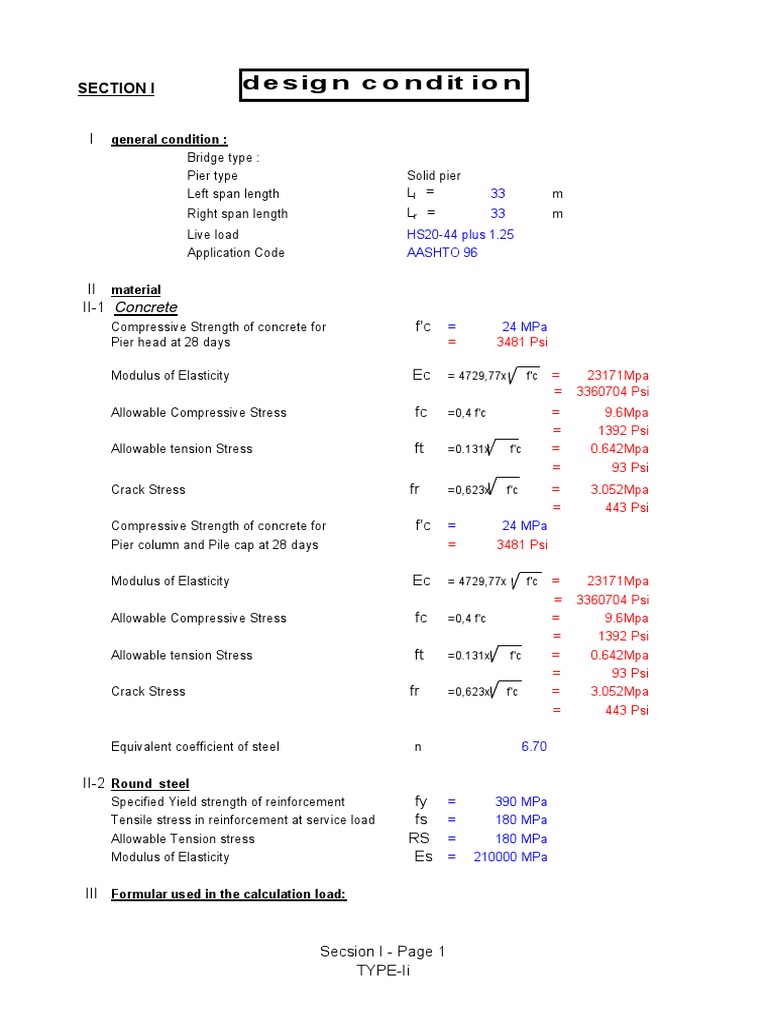 Calculations For Pier P3 | PDF | Chemistry | Civil Engineering