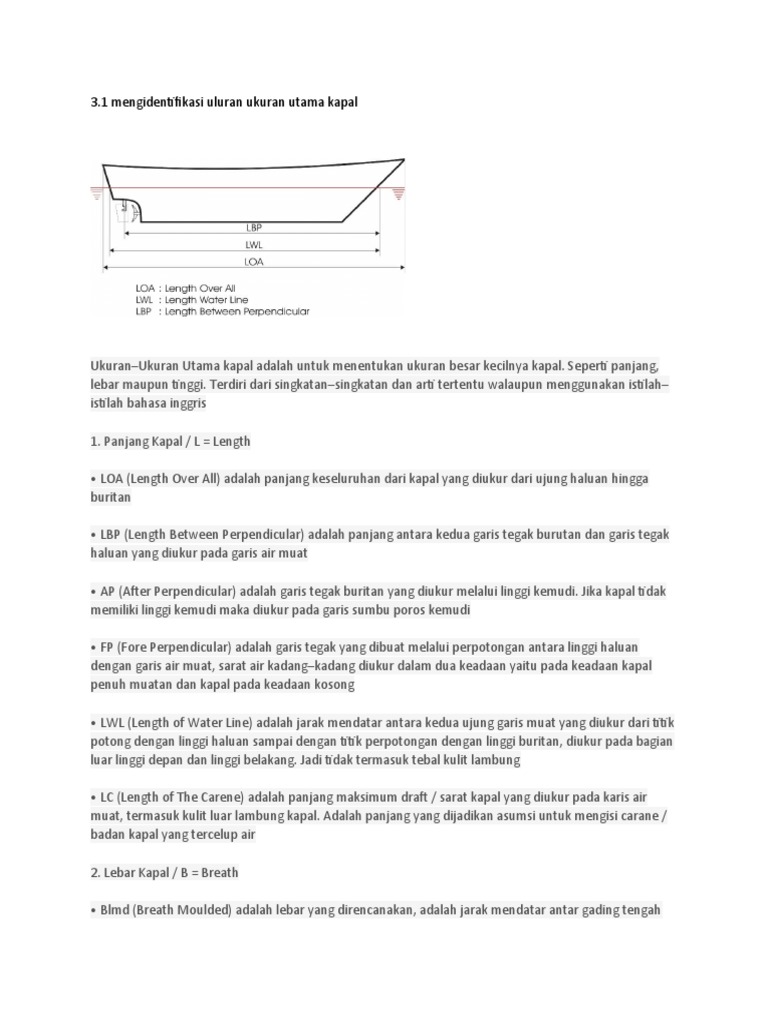 Bangunan Dan Stabilitas Kapal | PDF