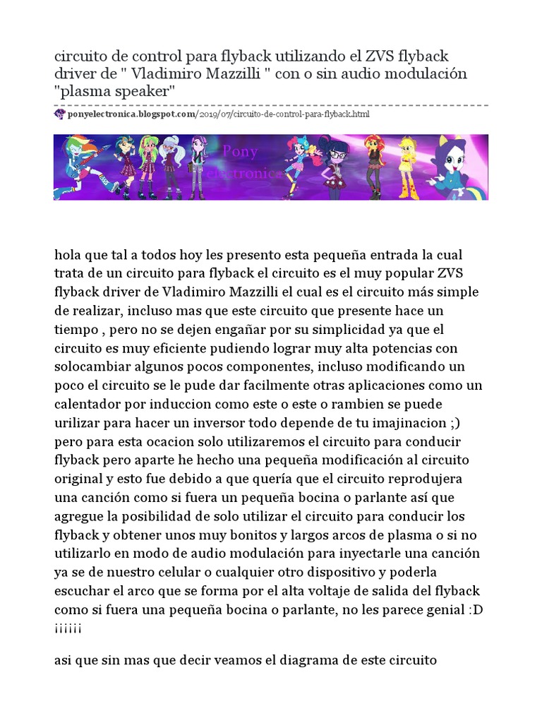 Circuito de Control para Flyback Utilizando El ZVS Flyback Driver de ...