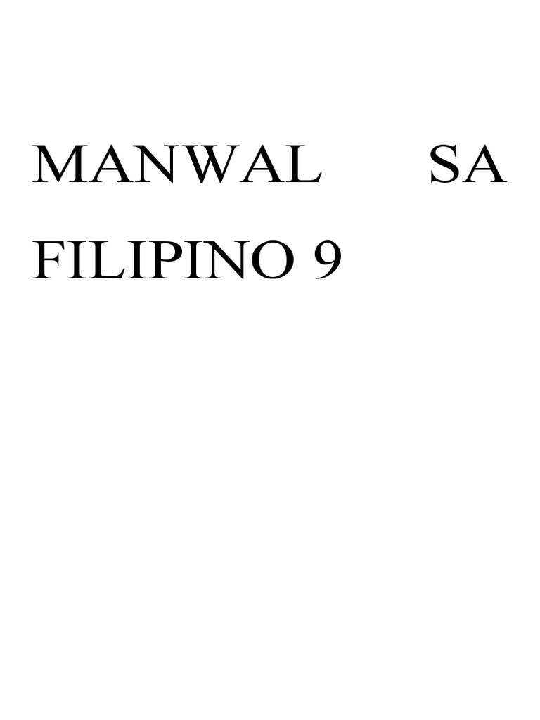 Grade 9 Filipino Lesson 1 (1st Week) | PDF