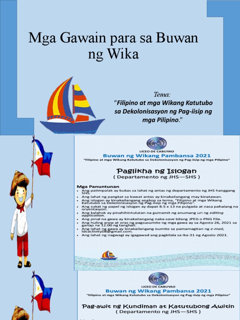 Buwan Ng Wika Clipart