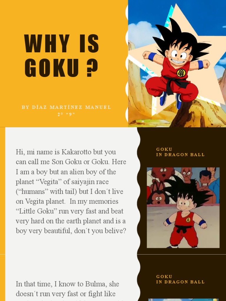 He Is Goku - Simple Present | PDF