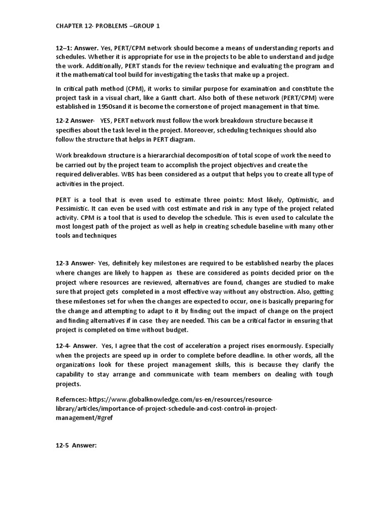 Chapter 12 Problems Group 1 | PDF | Systems Science | Business