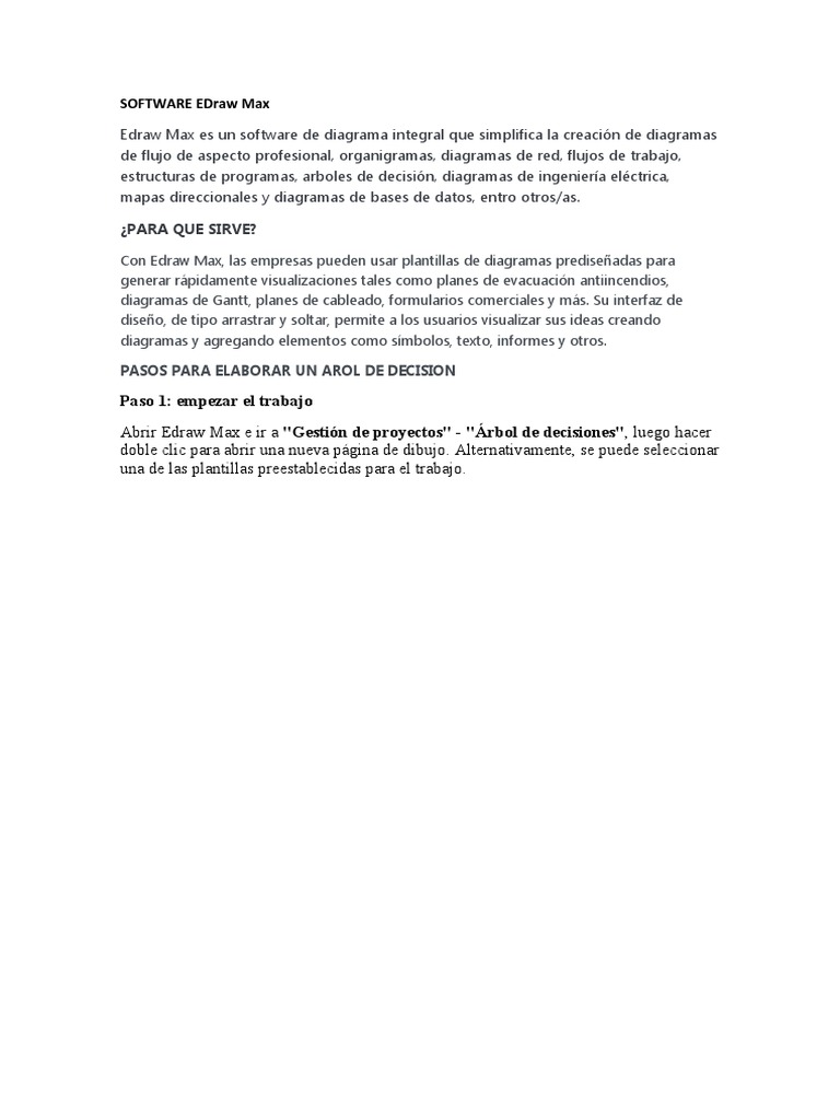 Uso de Edraw Max para Diagramas Profesionales | PDF | Arte | Tecnología