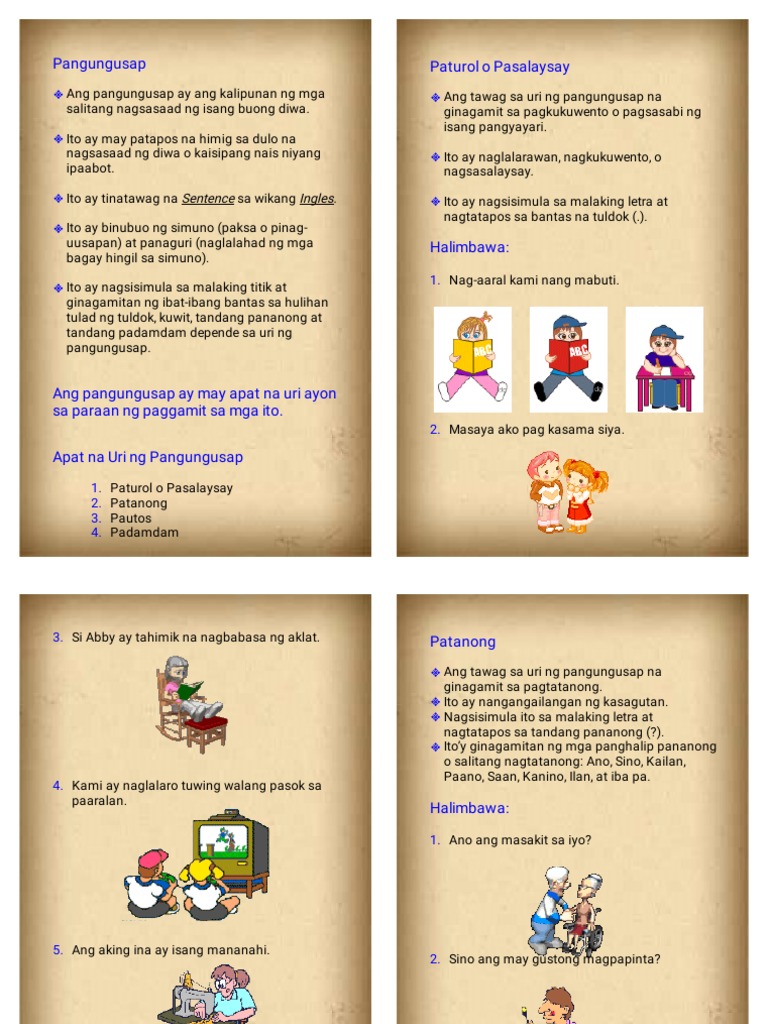 Uri NG Pangungusap | PDF