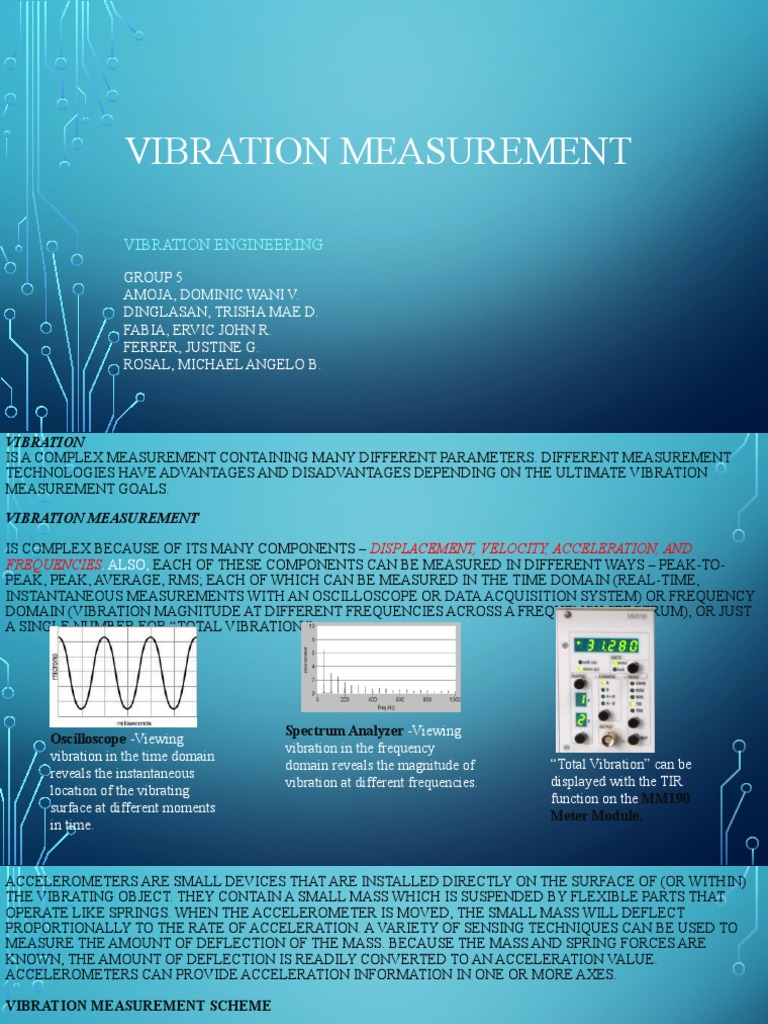 Vibration Measurement 2 | PDF | Inductor | Physics