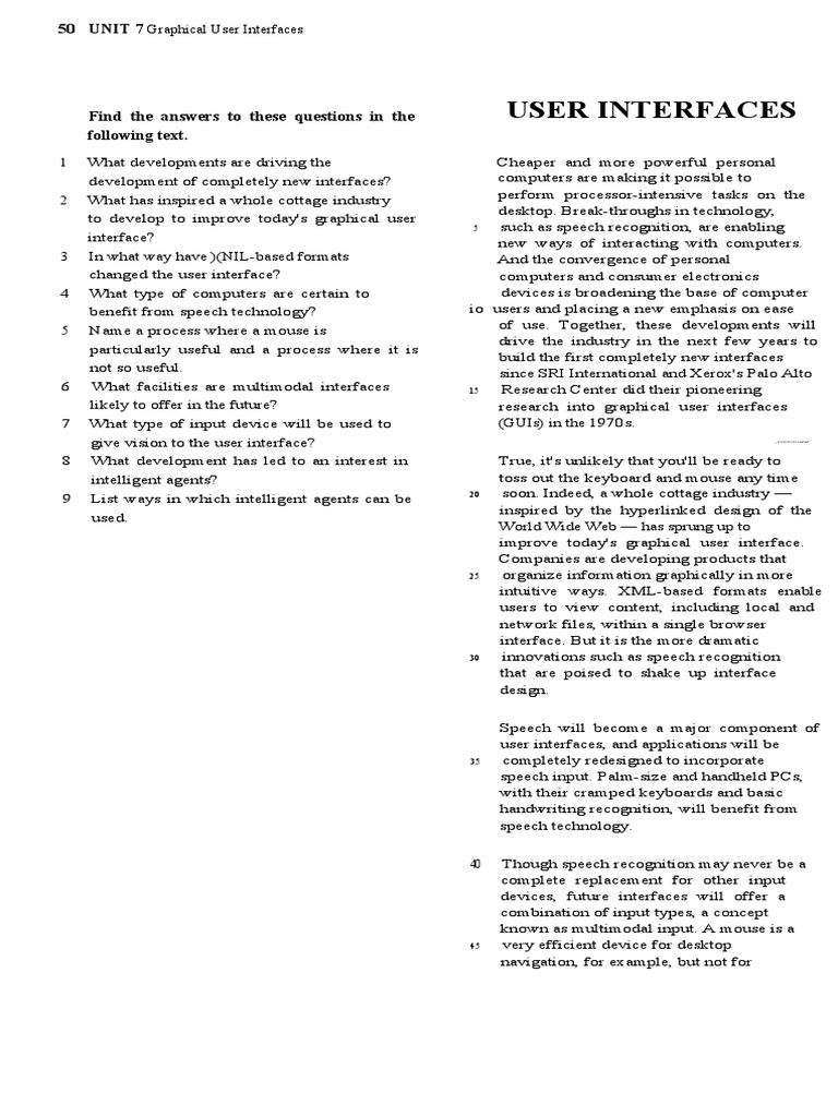 05 User Interfaces | PDF | Graphical User Interfaces | Personal Computers