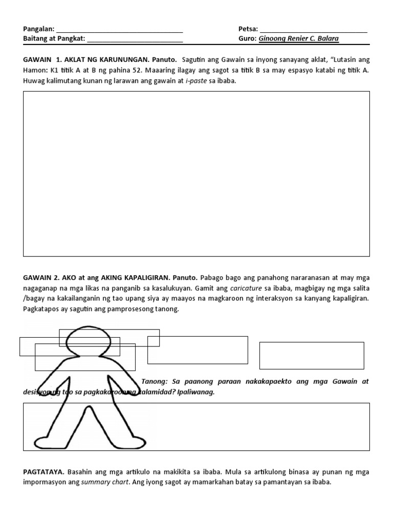AP10 Week 3-CBDRRM Plan - Mga Gawain | PDF