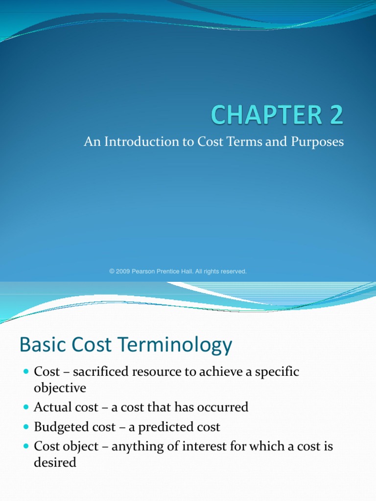 An Introduction To Cost Terms and Purposes | PDF