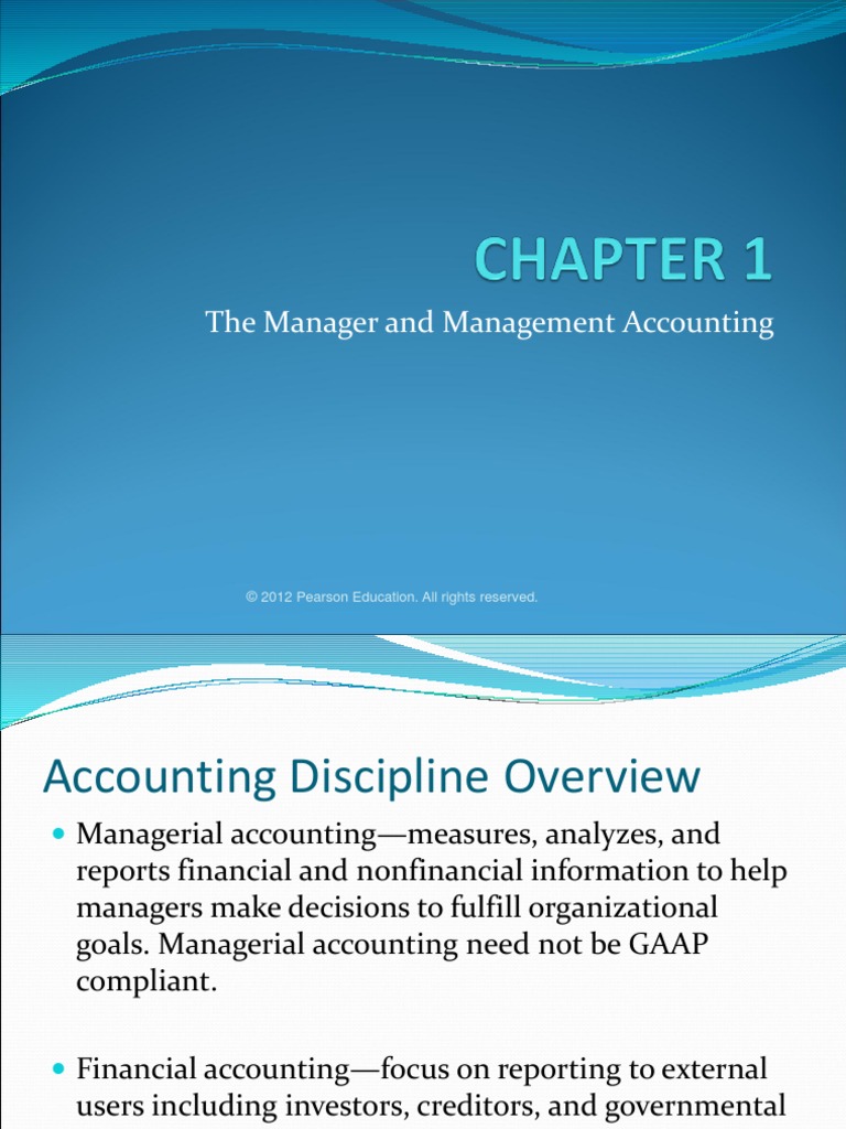 Chp.1. The Manager and Management Accounting | PDF | Accounting ...