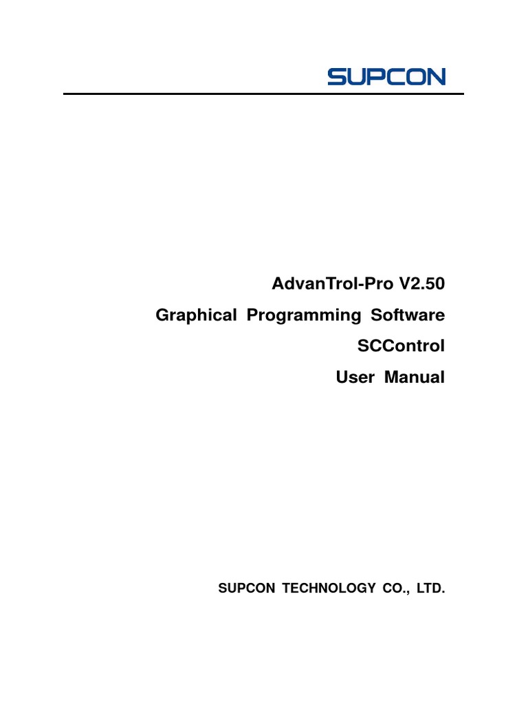 Graphical Programming Software SCControl User Manual | PDF | Bit ...