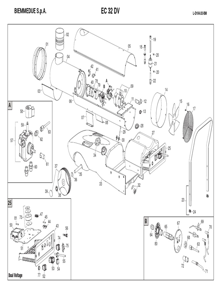 Arcotherm Ec32 DV Parts Diagram | PDF | Manufactured Goods | Components