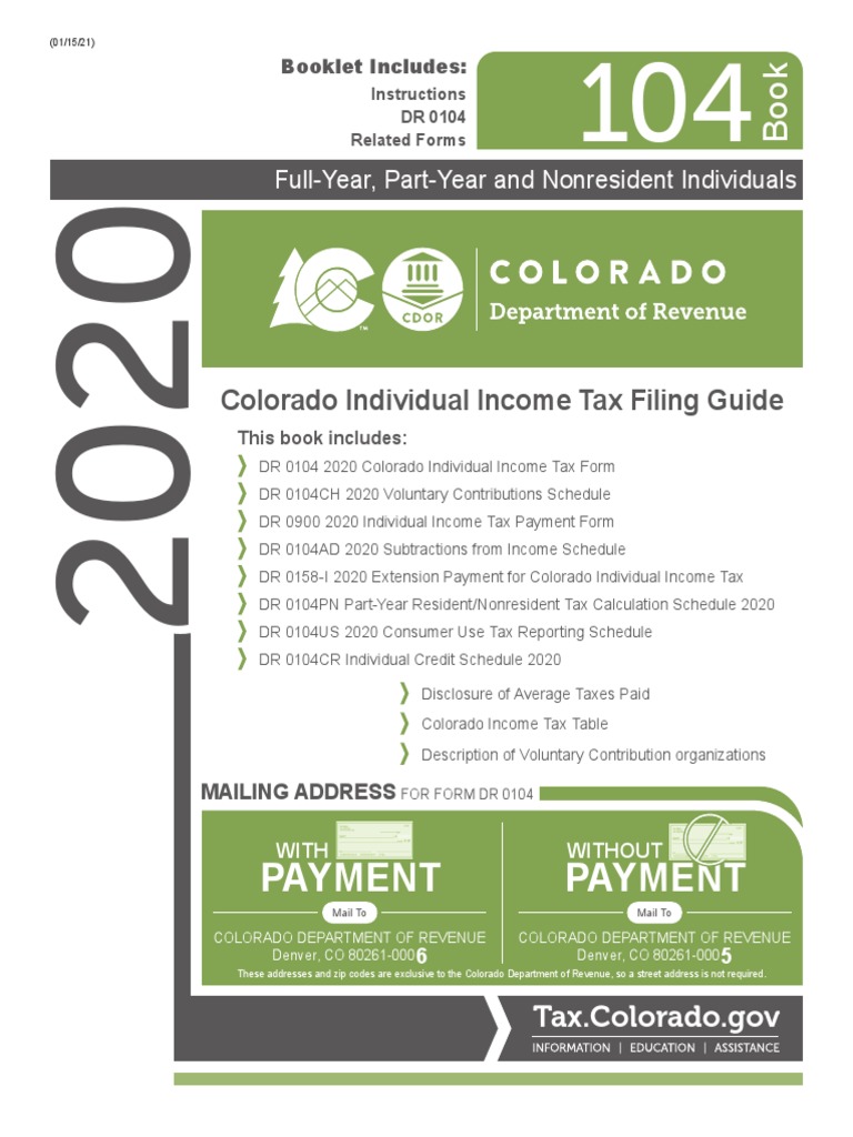Payment Payment: Colorado Individual Income Tax Filing Guide | PDF ...