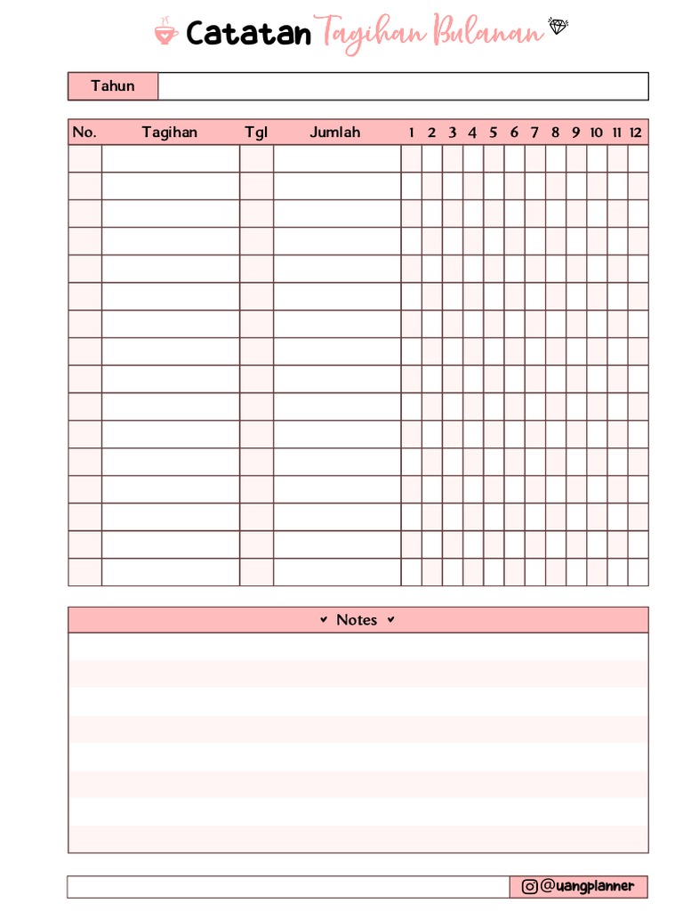 Uang Planner (Tracker) A5 | PDF