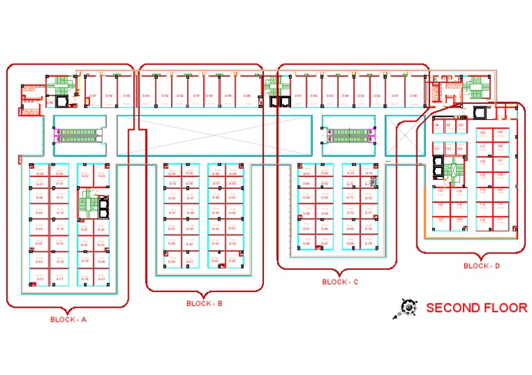 4-08 - 150 2ND FLOOR PLAN BLOCK-A & B Logix City Center | PDF