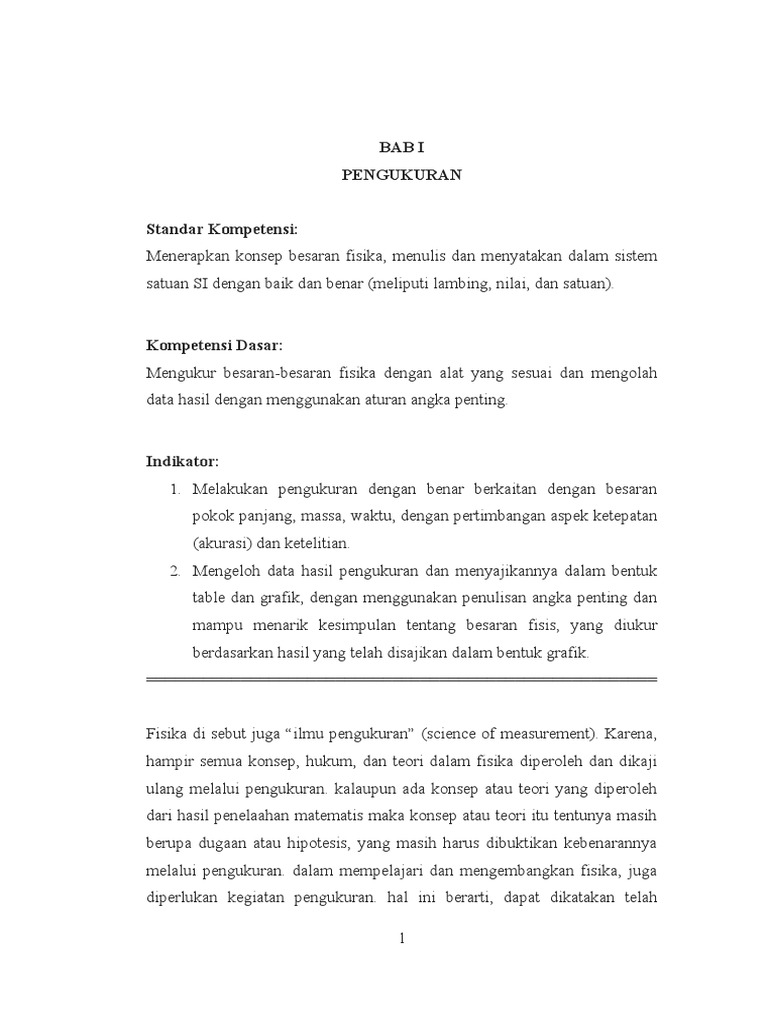 Konsep Dasar Fisika Bab 1.doc2 | PDF