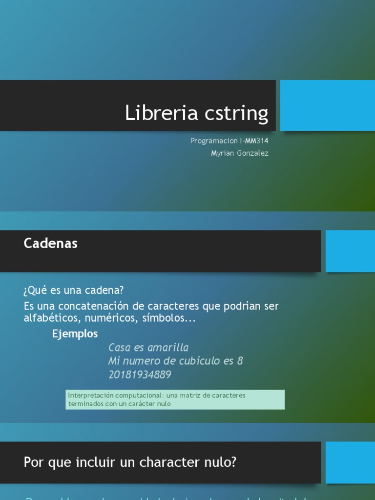 Libreria Cstring | PDF