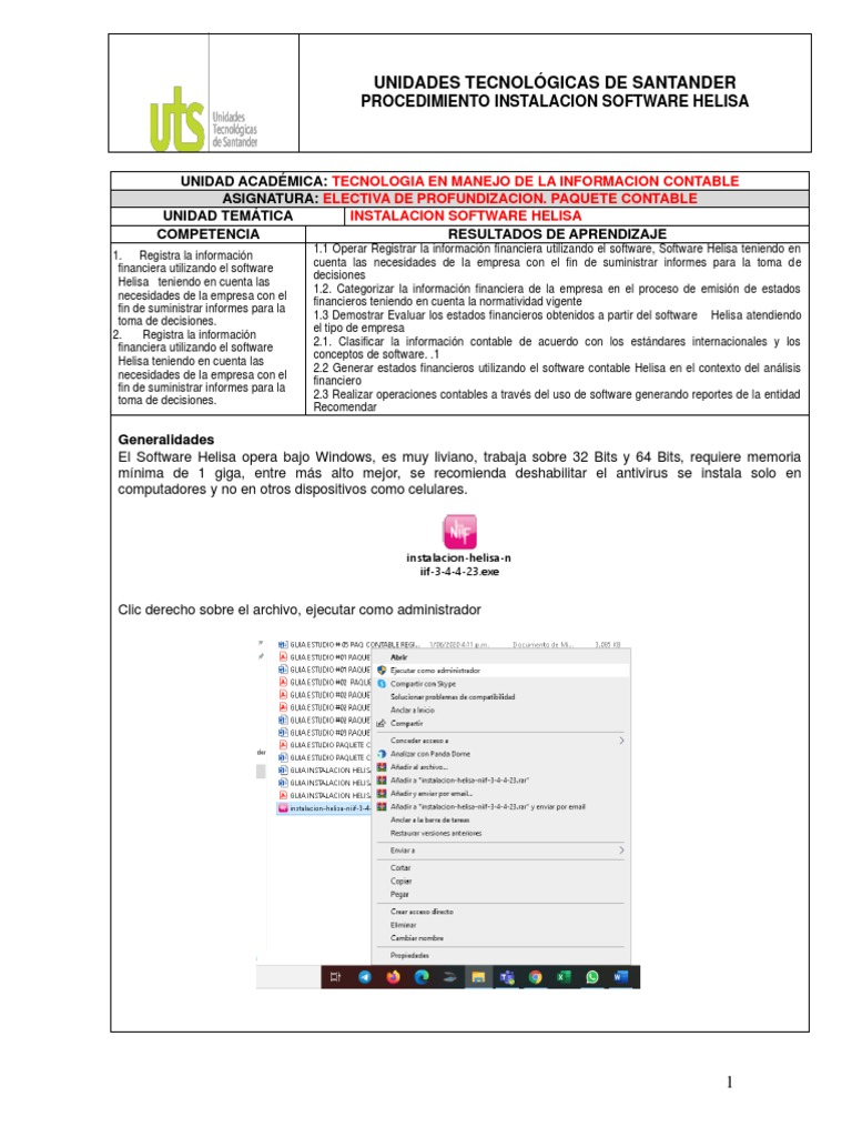Guia Instalacion Helisa Niif A | PDF | Software | Contabilidad