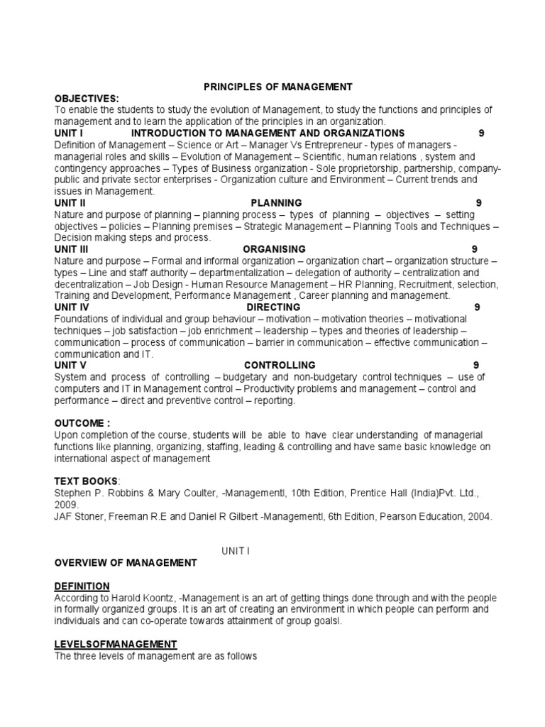 Principles of Management Overview | PDF | Partnership | Corporations