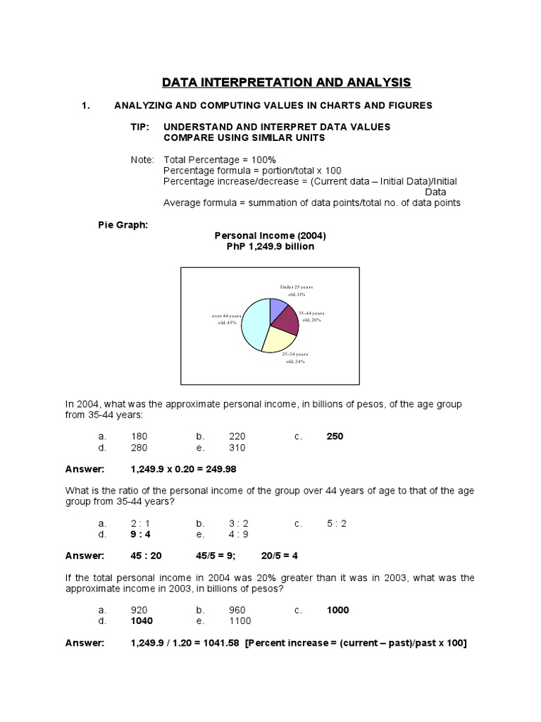 CSC Data Interpretation and Analysis Reviewer | Download Free PDF ...
