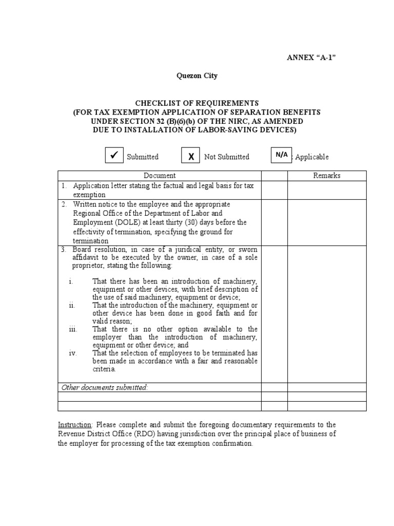 Rmo No. 66 Annex A-1 | PDF