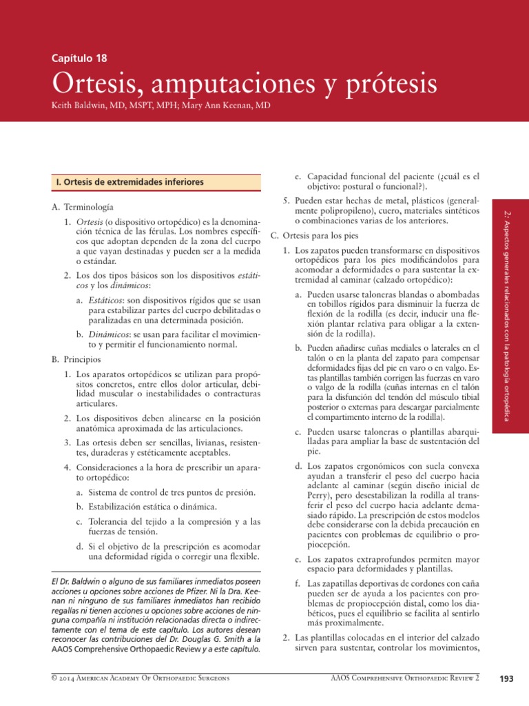 AAOS Cap 18 | PDF | Rodilla | Tobillo