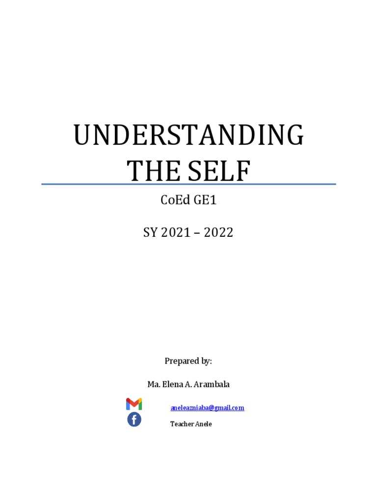 Understanding The Self Module Complete Prelim To Finals 2 | PDF | Sex ...