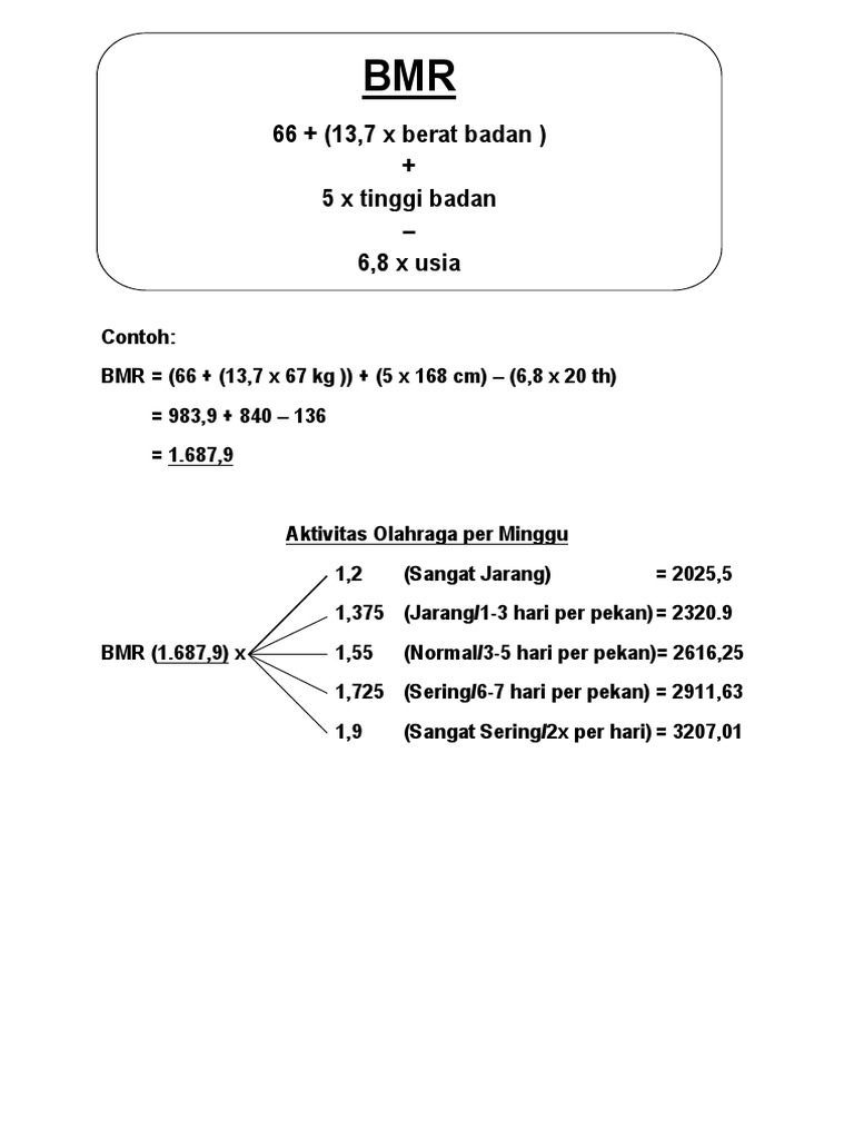 Rumus BMR | PDF